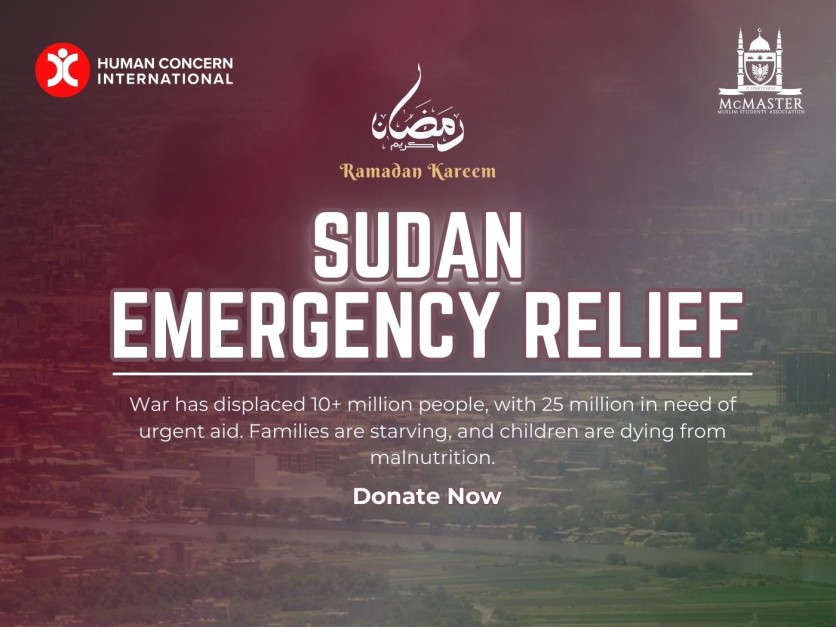 Sudan Emergency Relief w/ McMaster MSA | LaunchGood | LaunchGood